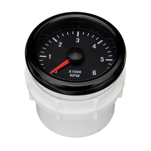 12V 52mm Rev Counter 0-6000 RPM Analogue Tachometer Tacho Gauge Meter ...