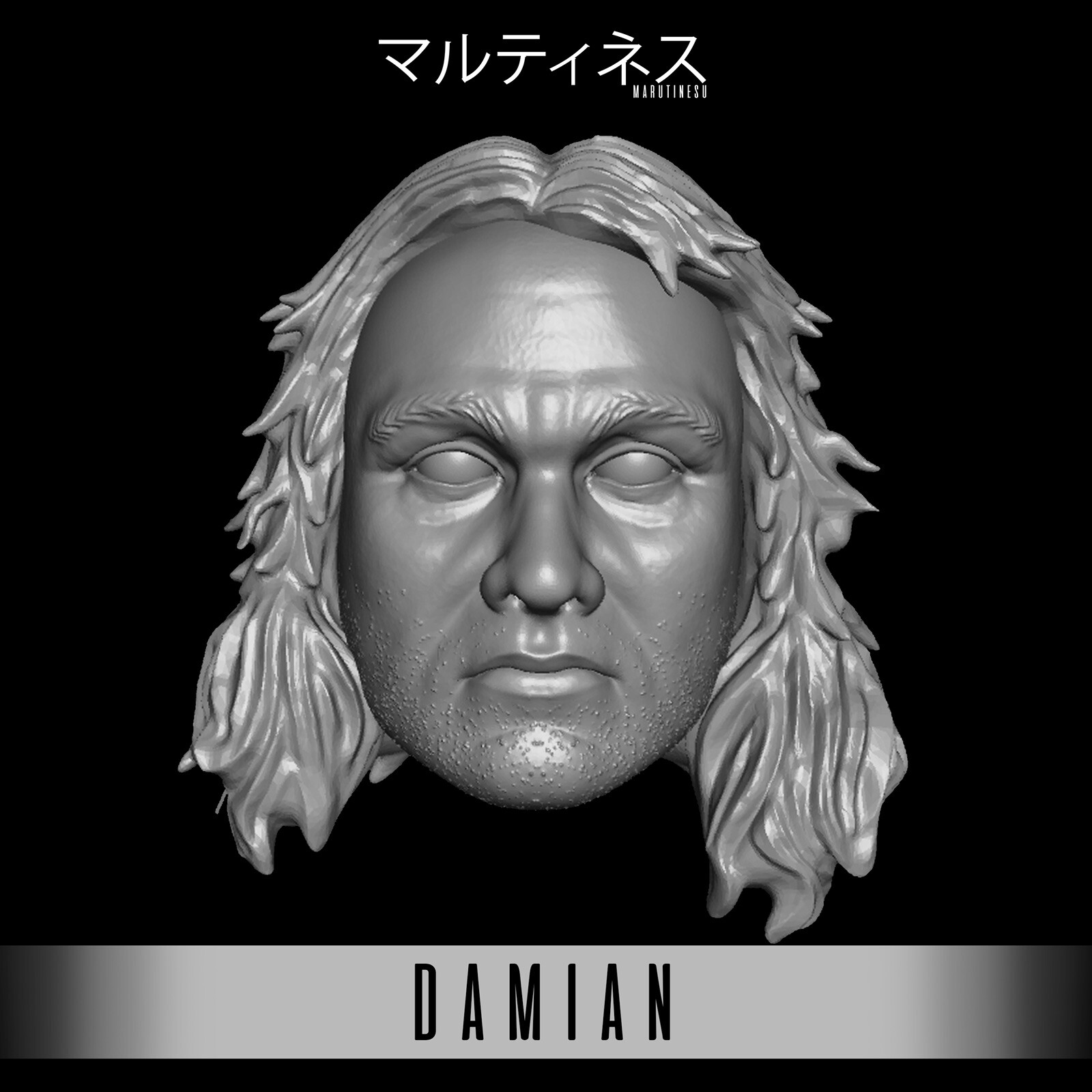 WWE WCW LWO DAMIAN 666 3D PRINTED HEAD 🔴UNPAINTED🔴 MATTEL ELITE AAA ...