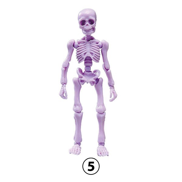 NEW Re-Ment Miniature Pose Skeleton Human (05) Blue Berry Purple RARE ...
