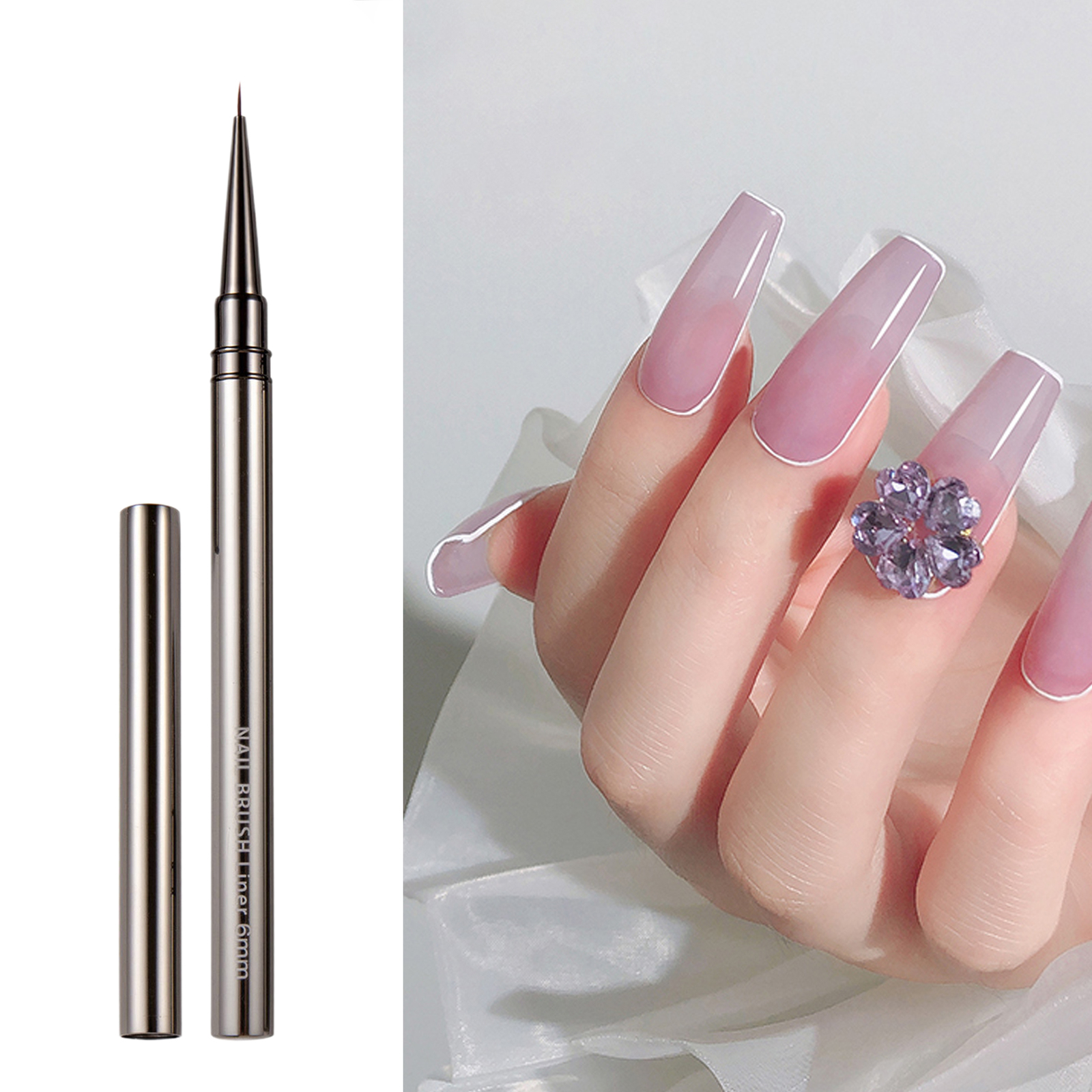 6/9/12/15/18mm Nail Art Pen Soft Nylon Bristle Nail Design Nail Drawing ...