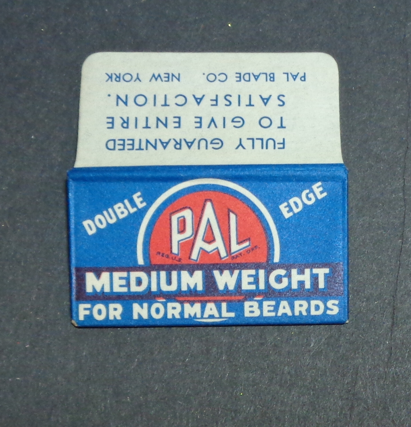 Vintage Razor Blade PAL MEDIUM WEIGHT - One Wrapped Blade | eBay