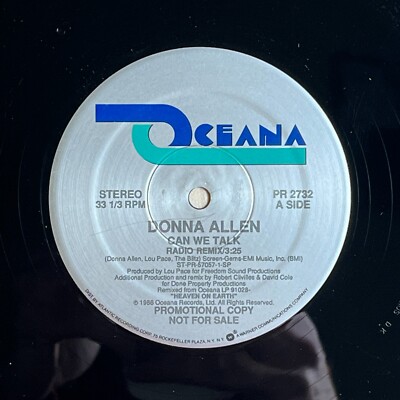DONNA ALLEN Can We Talk 1988 Promo Vinyl Maxi Single Oceana PR 2732 ...