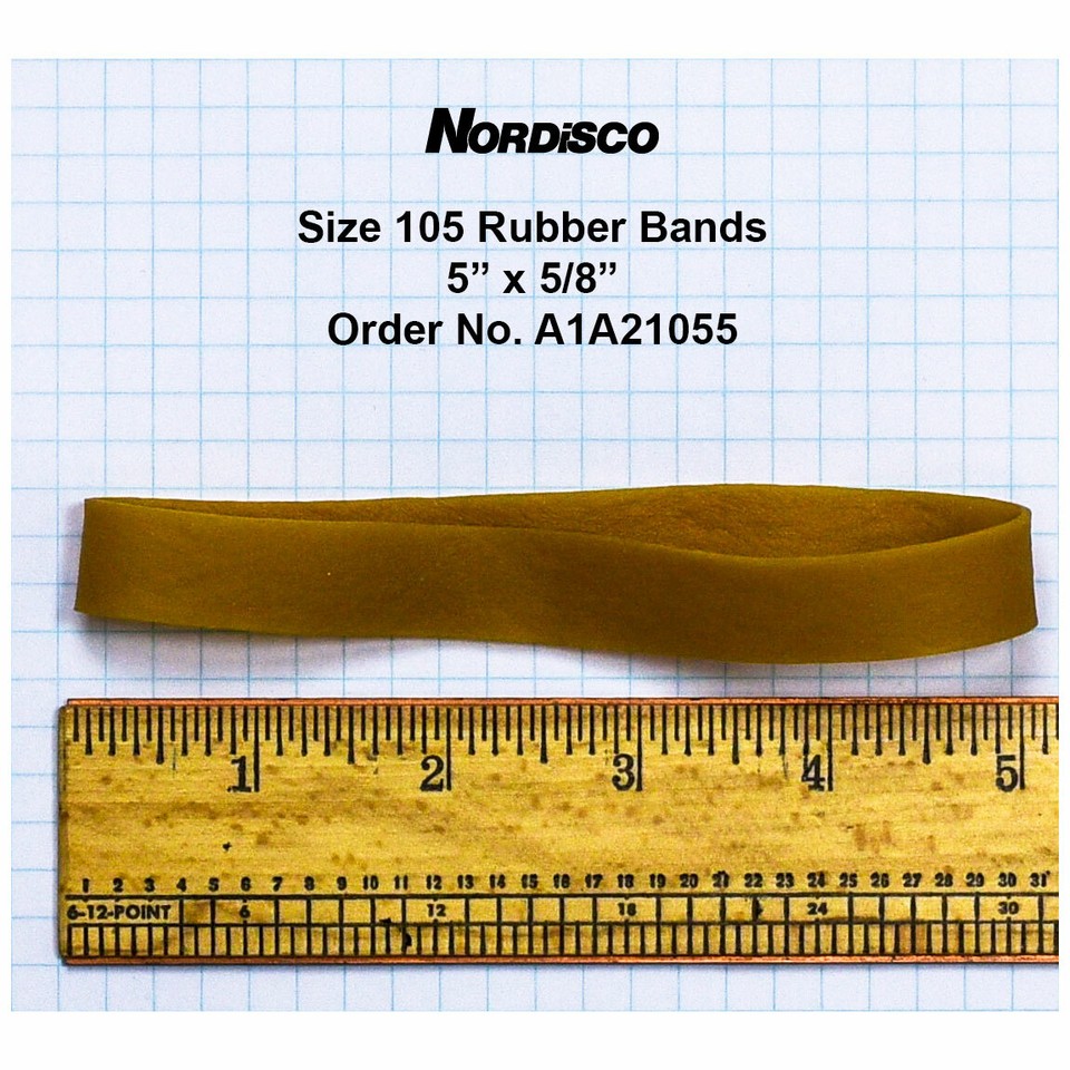 Alliance Pale Crepe Gold Rubber Bands 21055, Size 105, 5 x 5/8", 1 Lb ...