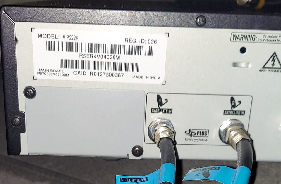 Dish Network VIP 222K SATELITE Reciever With Satelite Modem RM4100 ...