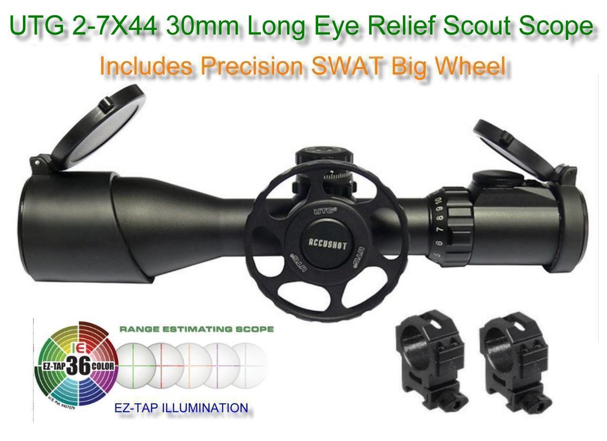 Utg Scope Canada UTG 1 4.5X28 30mm CQB Scope W/ 36 Color Glass Circle