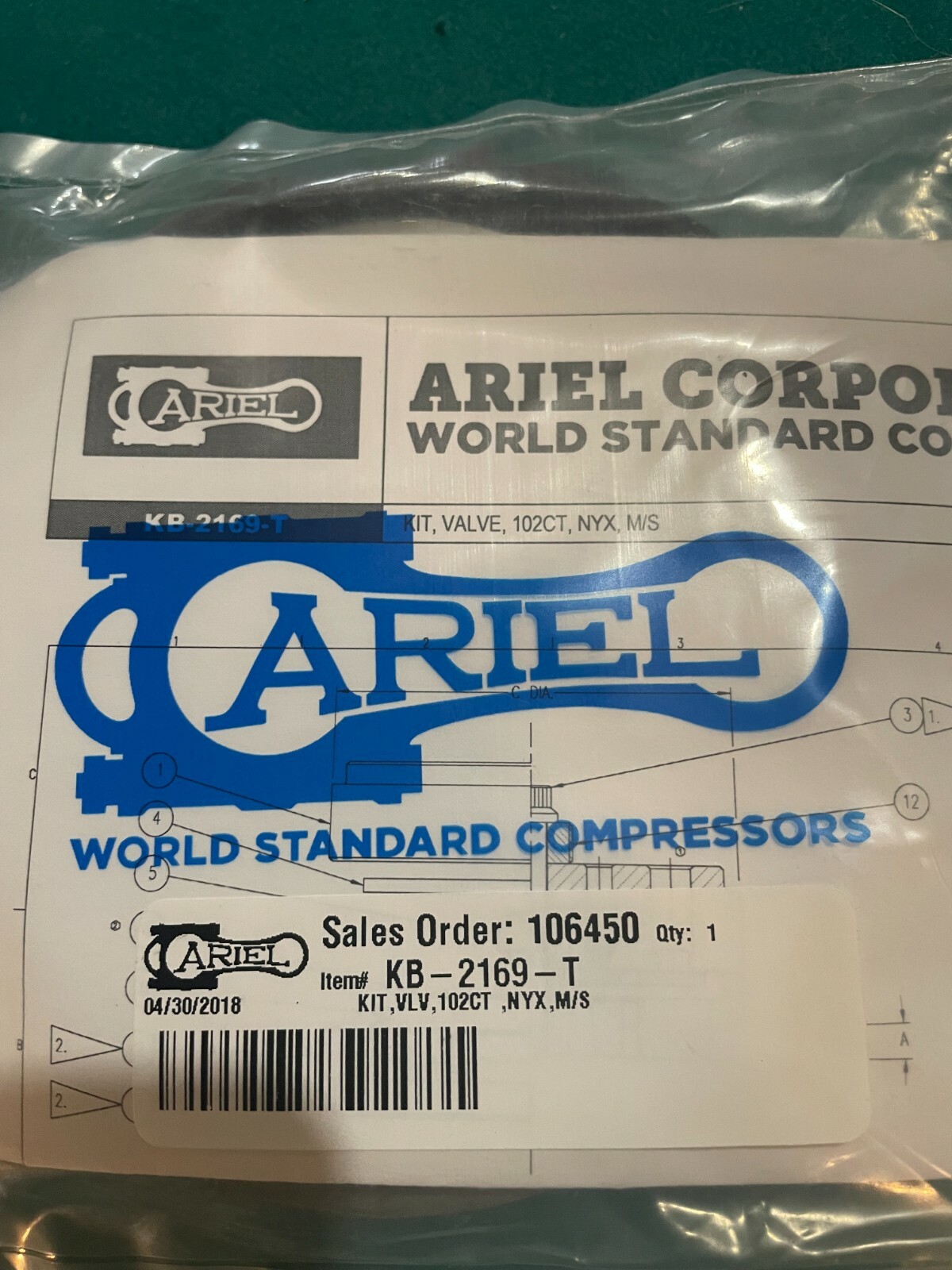 Ariel Compressor Valve rebuild kits | eBay