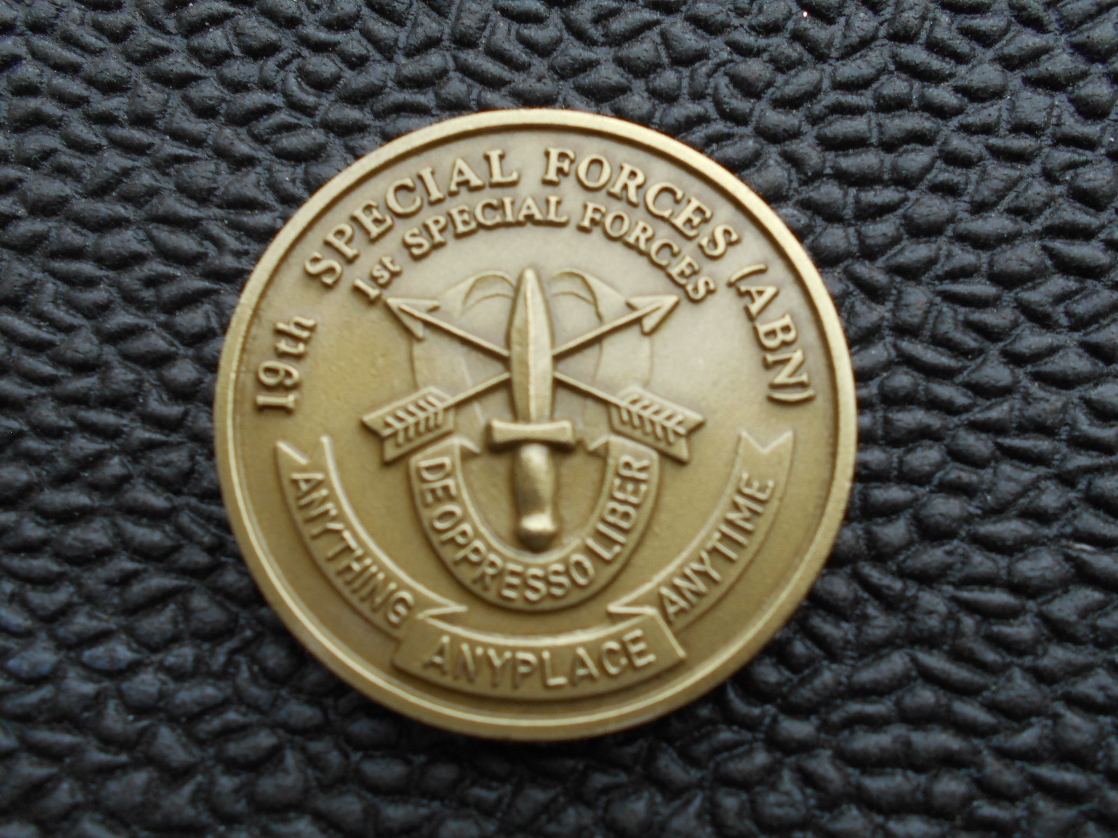 19th Special Forces (ABN) 1st Special Forces Challenge Coin | eBay