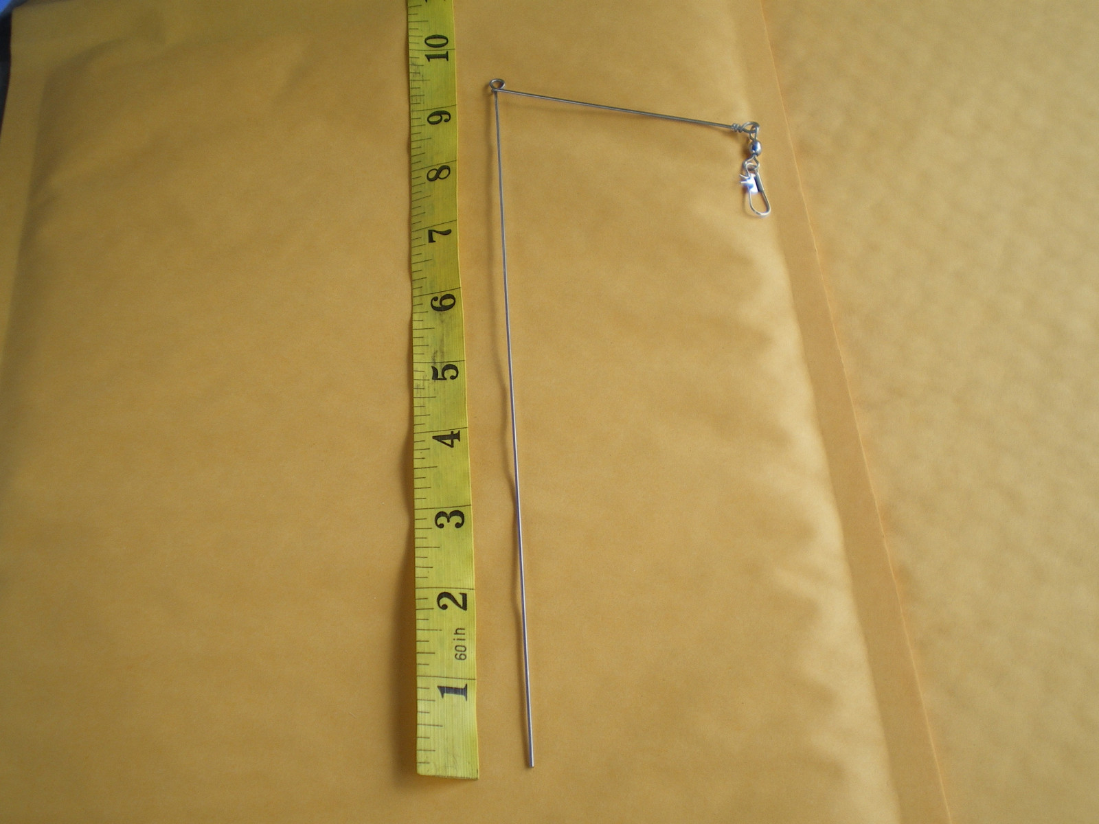 40 PCS BOTTOM BOUNCER SINKER'S STAINLESS S. WIRE FORM .041X9-1/4" LEGX3 ...