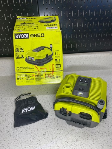 Ryobi 18V Dual Function Digital Inflator/Deflator PCL031B (Tool Only ...