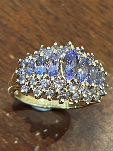 Haevy 9ct gold vintage tanzanite ring | eBay UK