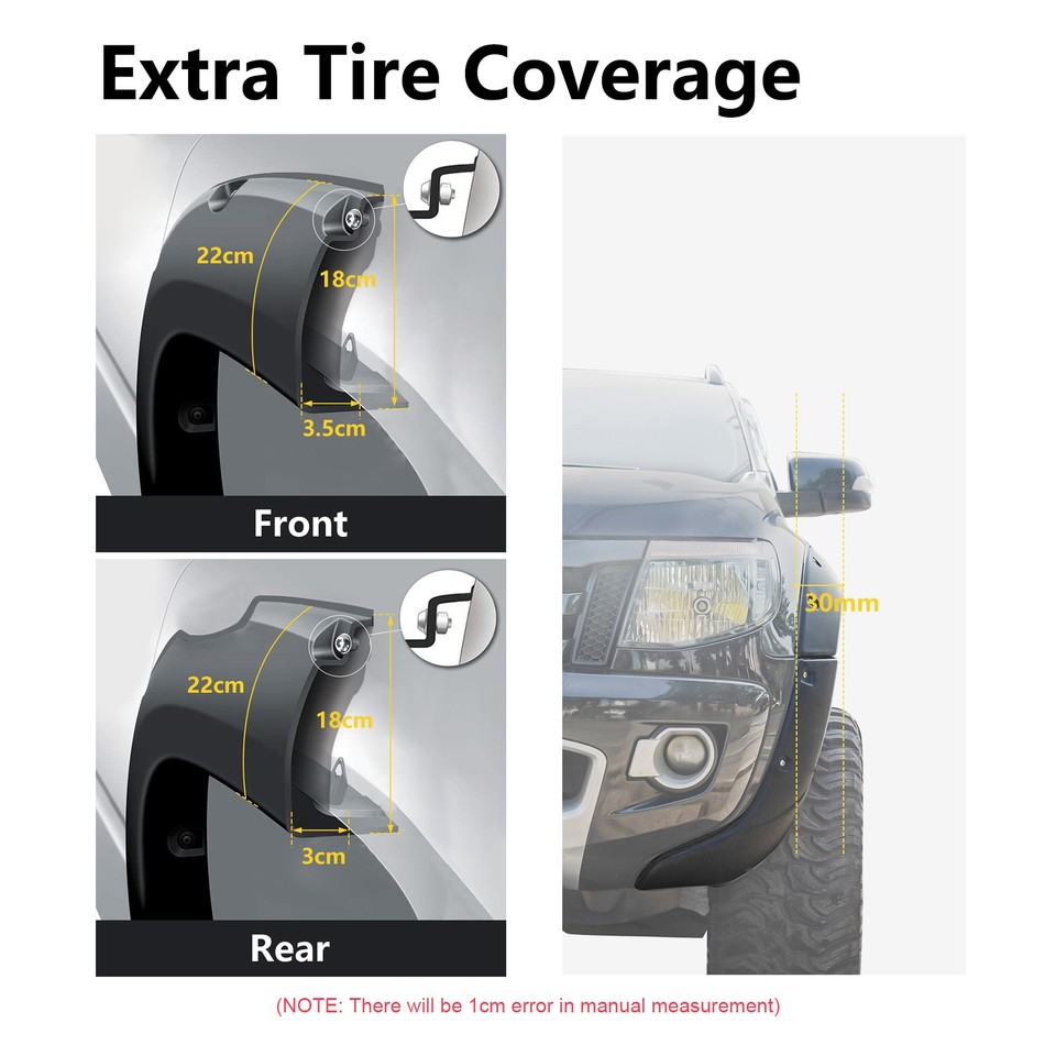 FOR FORD RANGER T6 (2012-2014) WIDE ARCH KIT BONNET SCOOP GUARD BODY ...