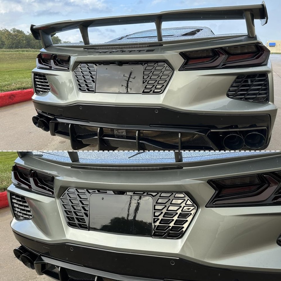 Rear License Plate Frame for Corvette C8 Z51 Coupe HTC Stingray 2020 ...