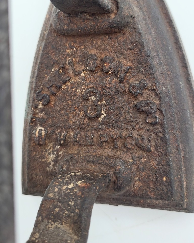 Antique Sad Iron Sheldon & Co. Size 3 | eBay