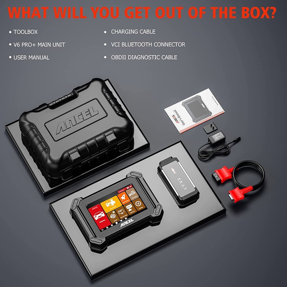 ANCEL V6 PRO+ All System Bidirectional OBD2 Scanner Diagnostic Key ...