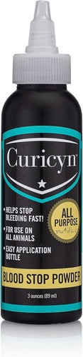Curicyn Blood Stop Powder (3 Oz) - Quick Clotting Styptic Powder for ...