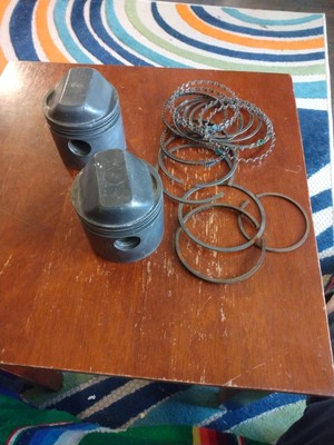 Harley Davidson Ironhead Sportster Pistons 81mm & Rings Parts Lot HD16 ...