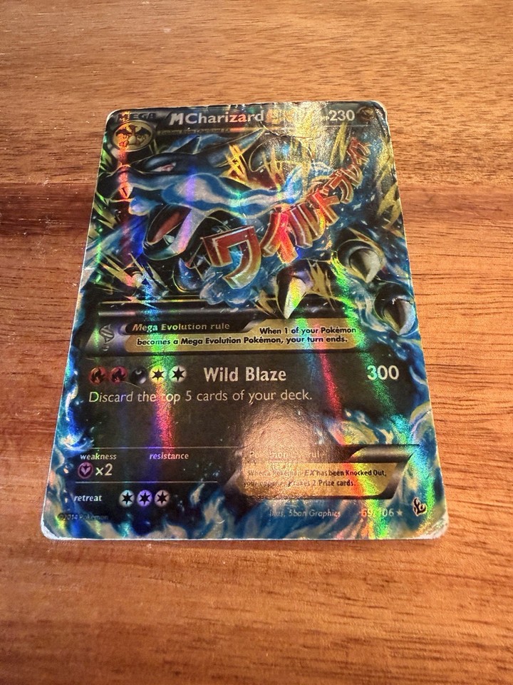 M Charizard EX Flashfire 69/106 Full Art Holo Ultra Rare Mega Evolution ...