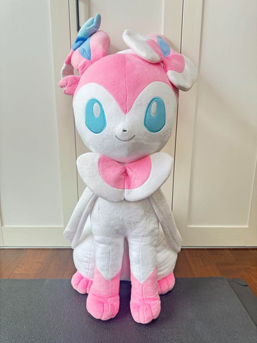 Used Pokemon Center Original Sylveon Nymphia Life size Big Plush Doll ...