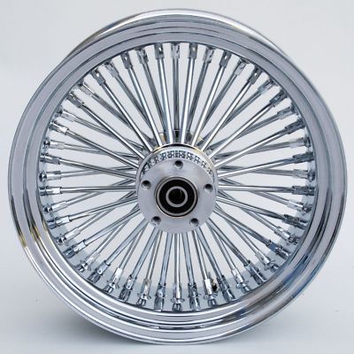 FAT SPOKE 16" REAR WHEEL CHROME HARLEY SOFTAIL FLSTF FAT BOY FLST FLSTC ...