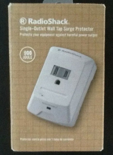 Radio Shack single outlet wall tap surge protector. Model# 6100429. for ...