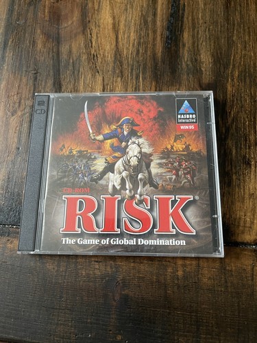 RISK The Game Of Global Domination CD-ROM. Hasbro, 1996 Win 95 w/Manual ...