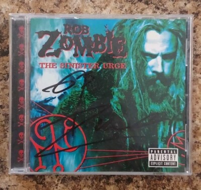 ROB ZOMBIE SIGNED THE SINISTER URGE CD 2001 🔥 🔥 🔥 | eBay