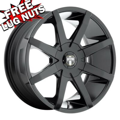 22 inch 22x9.5 DUB 1PC S110 PUSH GLOSS BLACK wheel rim 5x5 5x127 +32 | eBay