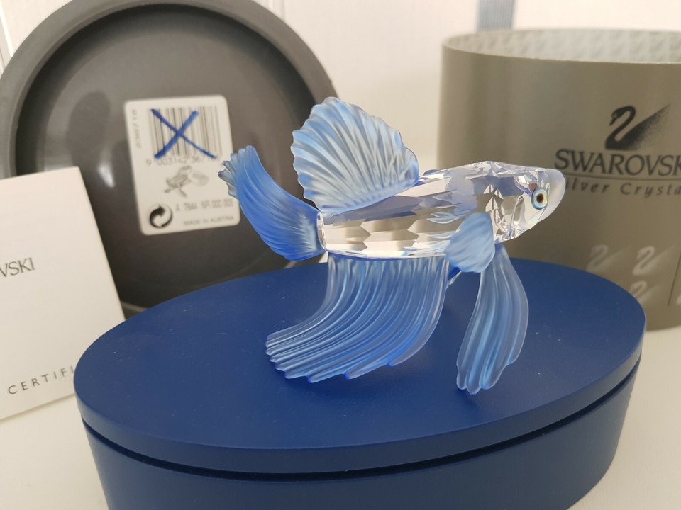 SWAROVSKI CRYSTAL 'BLUE SIAMESE FIGHTING FISH' | eBay
