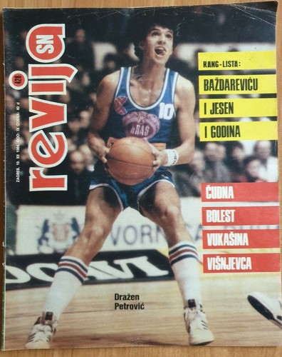 sport magazine SN REVIJA #428 basketball Drazen Petrovic Cibona cover ...