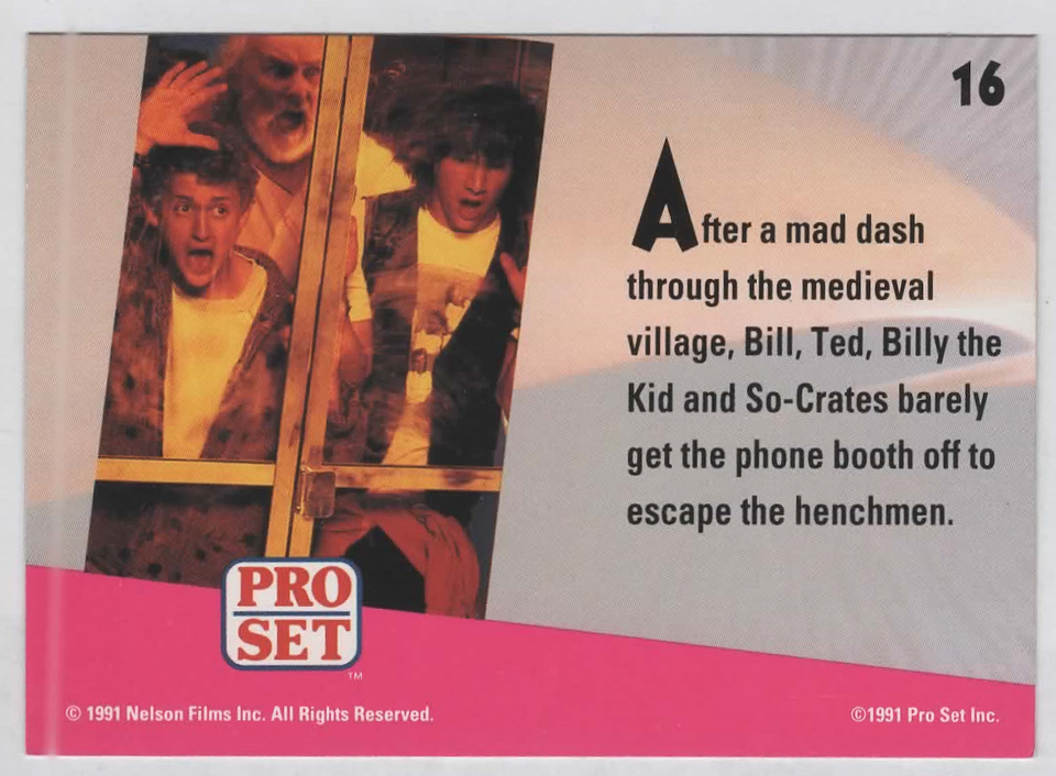 Bill & Ted’s Excellent Adventures Trading Card #16 Medieval Village ...