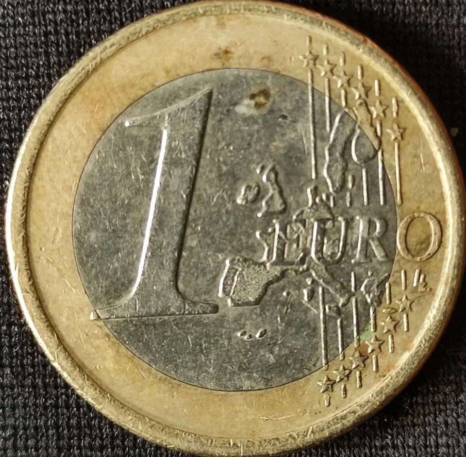 1 Euro coin 2000 Spain Mint error coin (Stars displacement) | eBay