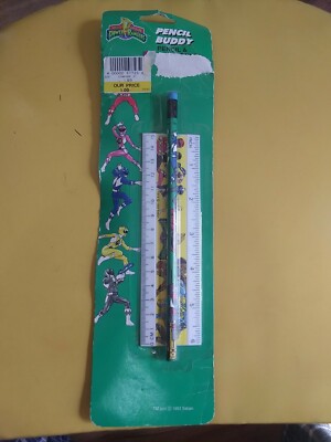 Power Rangers Pencil Buddy Pencil & Ruler | eBay