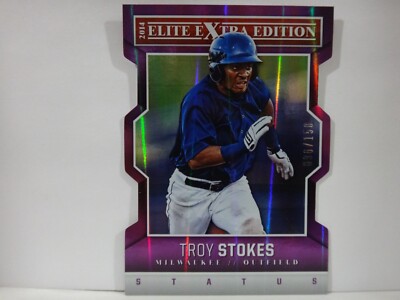 2014 Panini Elite Extra Edition Status Purple Die-Cut /150 Troy Stokes ...