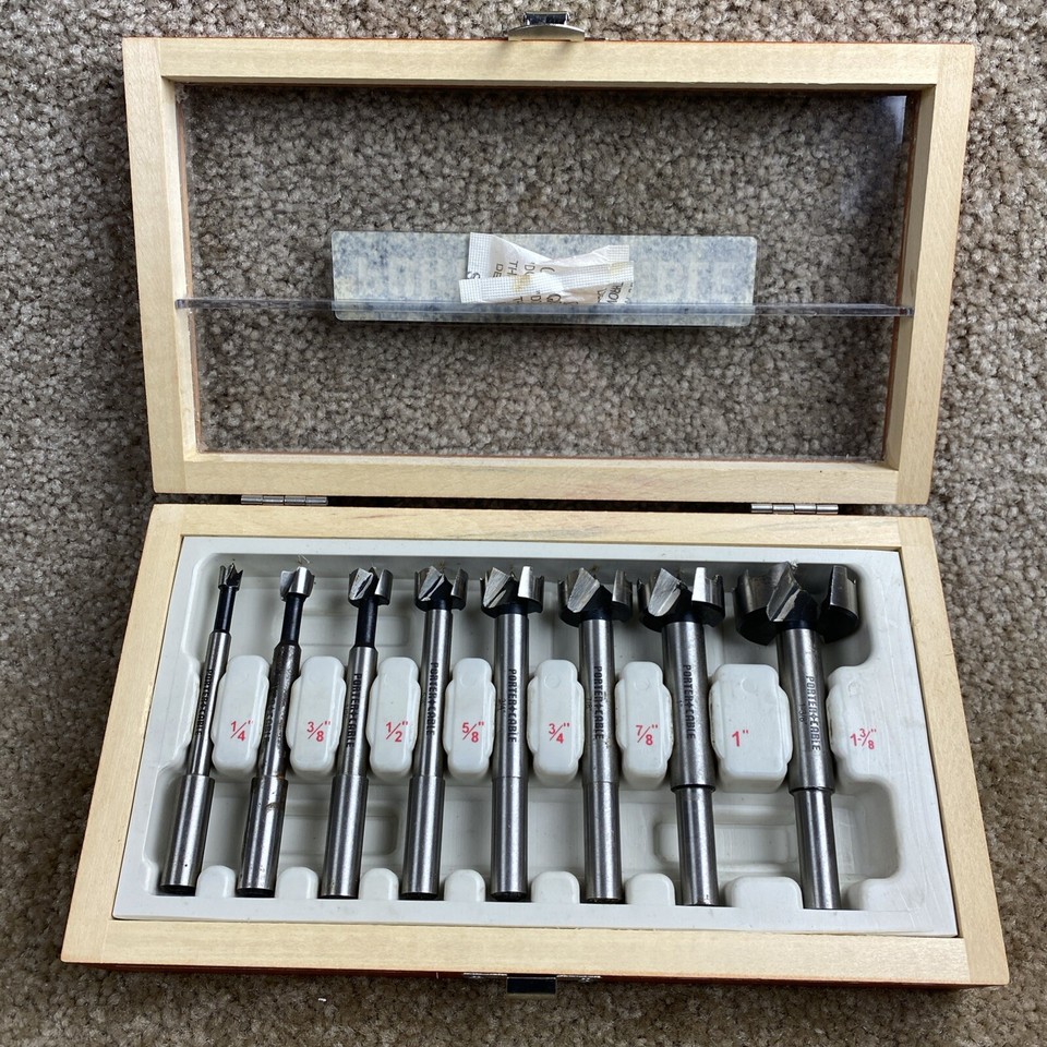 Porter Cable 8Pc.Forstner Bit Set w/Case Good Condition | eBay