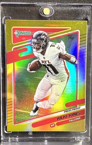 JULIO JONES RARE GOLD REFRACTOR INVESTMENT CARD PANINI SP ATLANTA ...