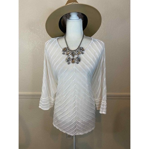 Alfani size 1x women white bohemian top 0773 | eBay