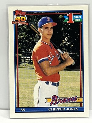 1991 Topps - #333 Chipper Jones Rookie Card Awesome Conditon | eBay