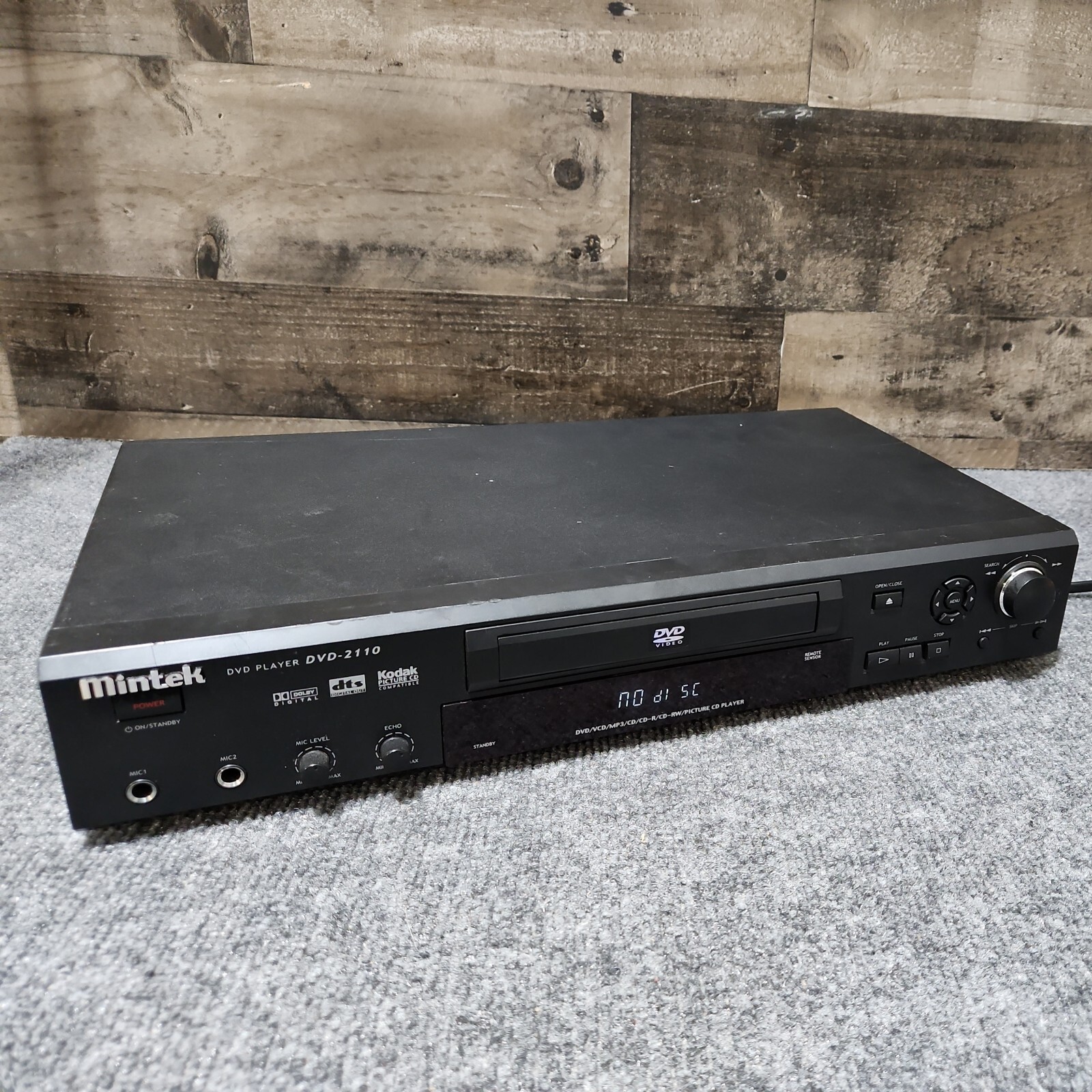 Mintek DVD-2110 DVD Player VCD MP3 CD-R/RW Retro Media Black Tested no ...