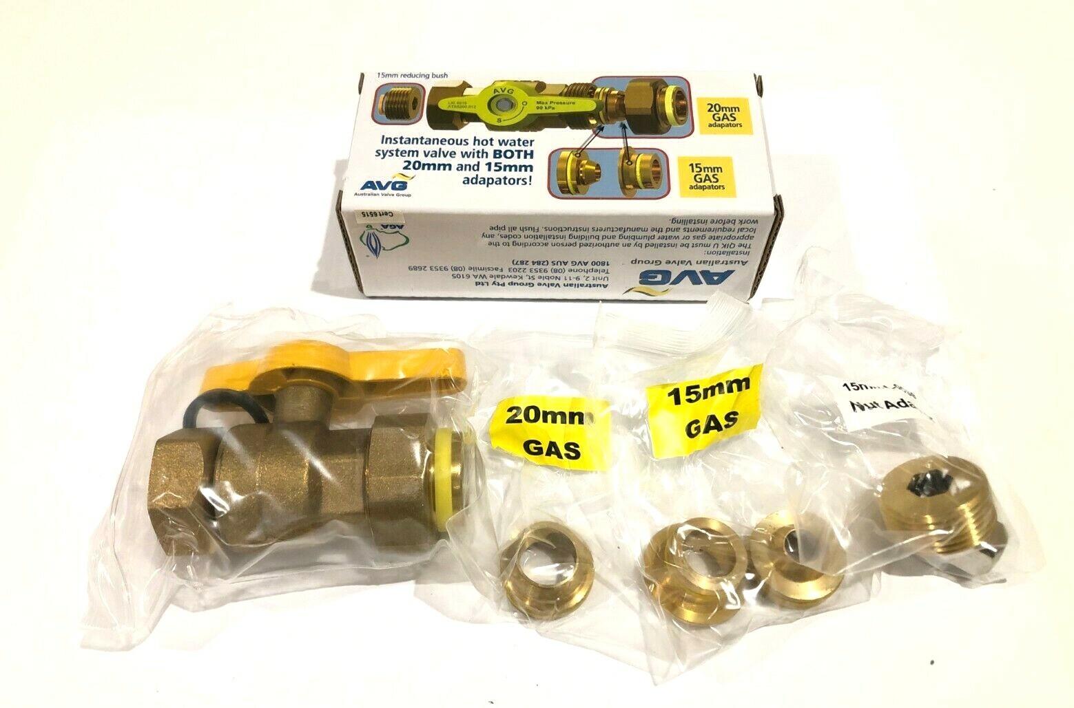 AVG QUICKIE QIK-U Universal Continuous Flow Instantaneous Gas Heater ...