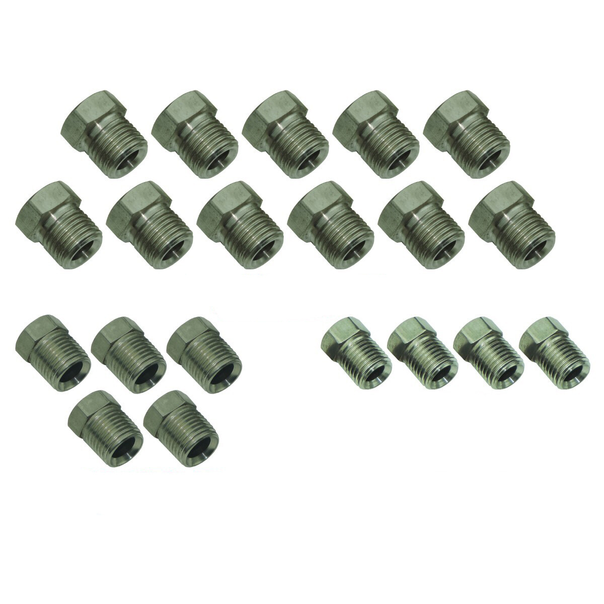 1999-07 Chevy GMC Truck Stainless Steel Brake Line Nuts Fittings Kit 3/ ...