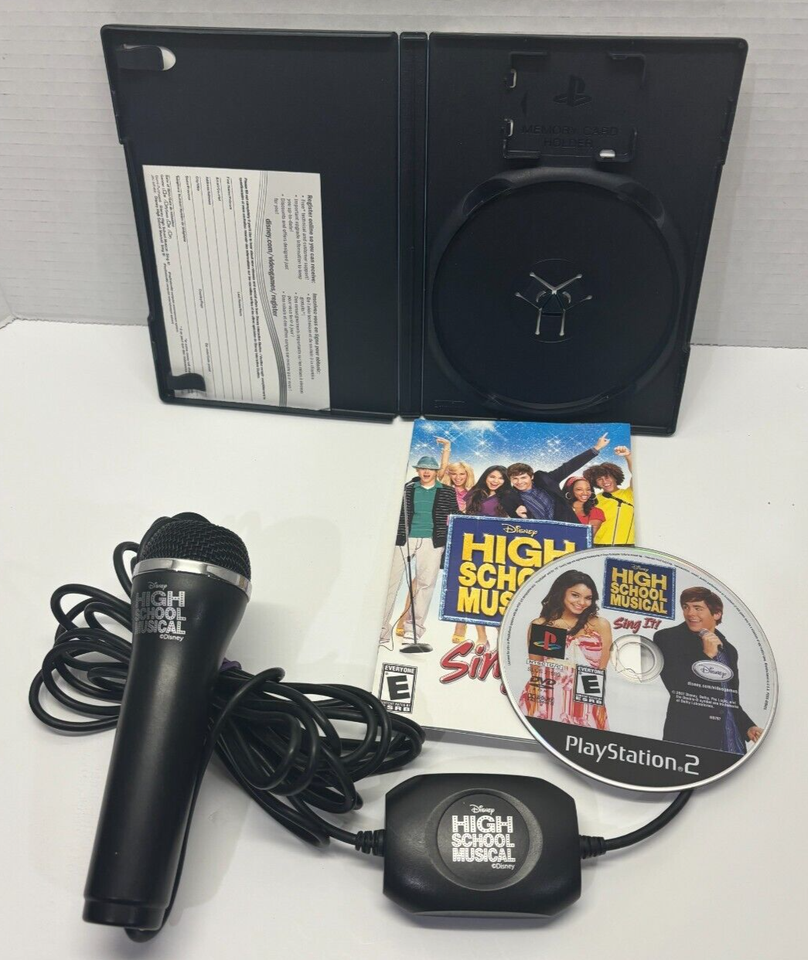 High School Musical Sing It! PS2 Game PlayStation 2- With microphone ...