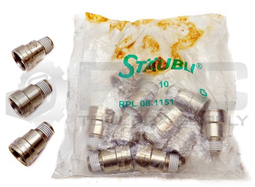 LOT OF 13 NEW STAUBLI RPL 08.1151 FULL FLOW QUIK COUPLINGS | eBay
