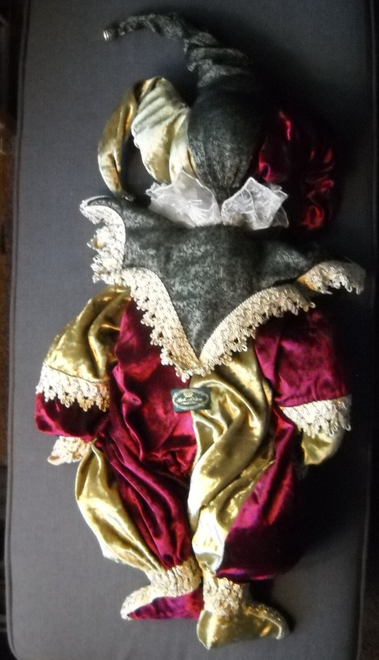 Rare Mark Roberts Collection Plush Holiday Jester Doll Christmas Decor ...