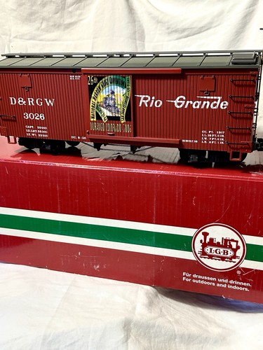 LGB G Scale Rio Grande D&RGW Box Car #3026 43673 | eBay