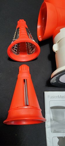 Tupperware Fusion Master System Shredder Grater Accessory With Base! | eBay