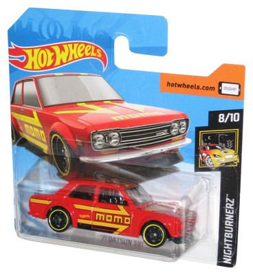 Hot Wheels Nightburnerz (2018) Red '71 Datsun 510 Toy Car 8/10 - (Short ...