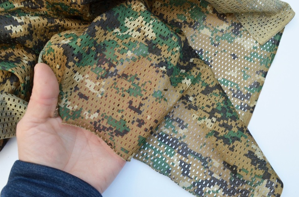 Camouflage Rifle Sniper Veil Netting Mesh Gun Wrap Material - Camo ...