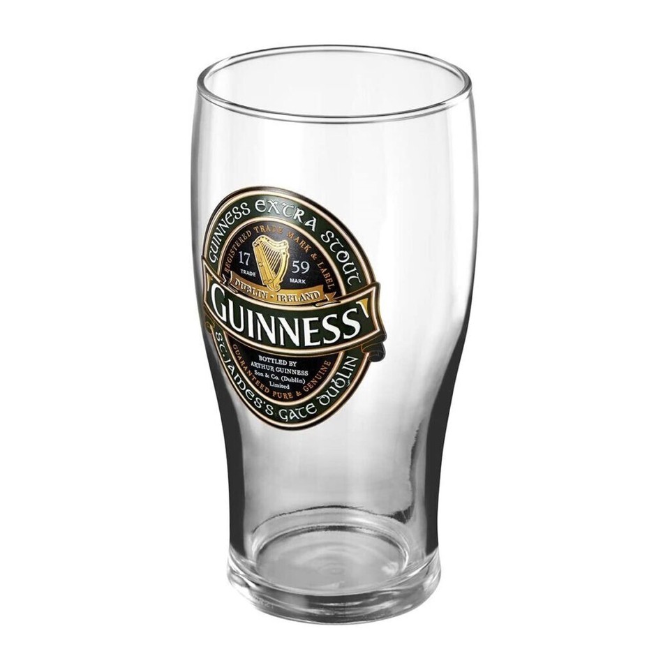 Guinness Green "Ireland Collection" 2 Pack Tulip 20oz Pint Glass Set ...