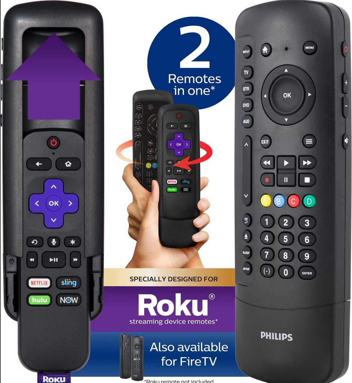 Philips 4 Device Universal TV Remote Control Companion for Roku | eBay