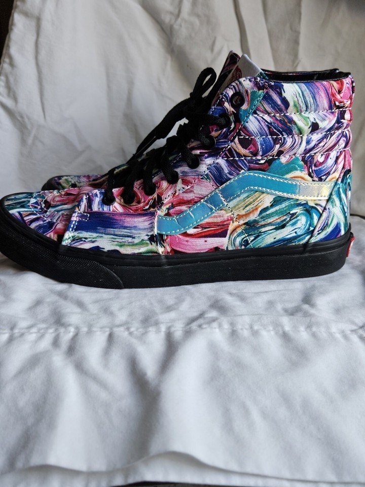 VANS Size 10 Mens Authentic Multi-Color Hightops Canvas | eBay